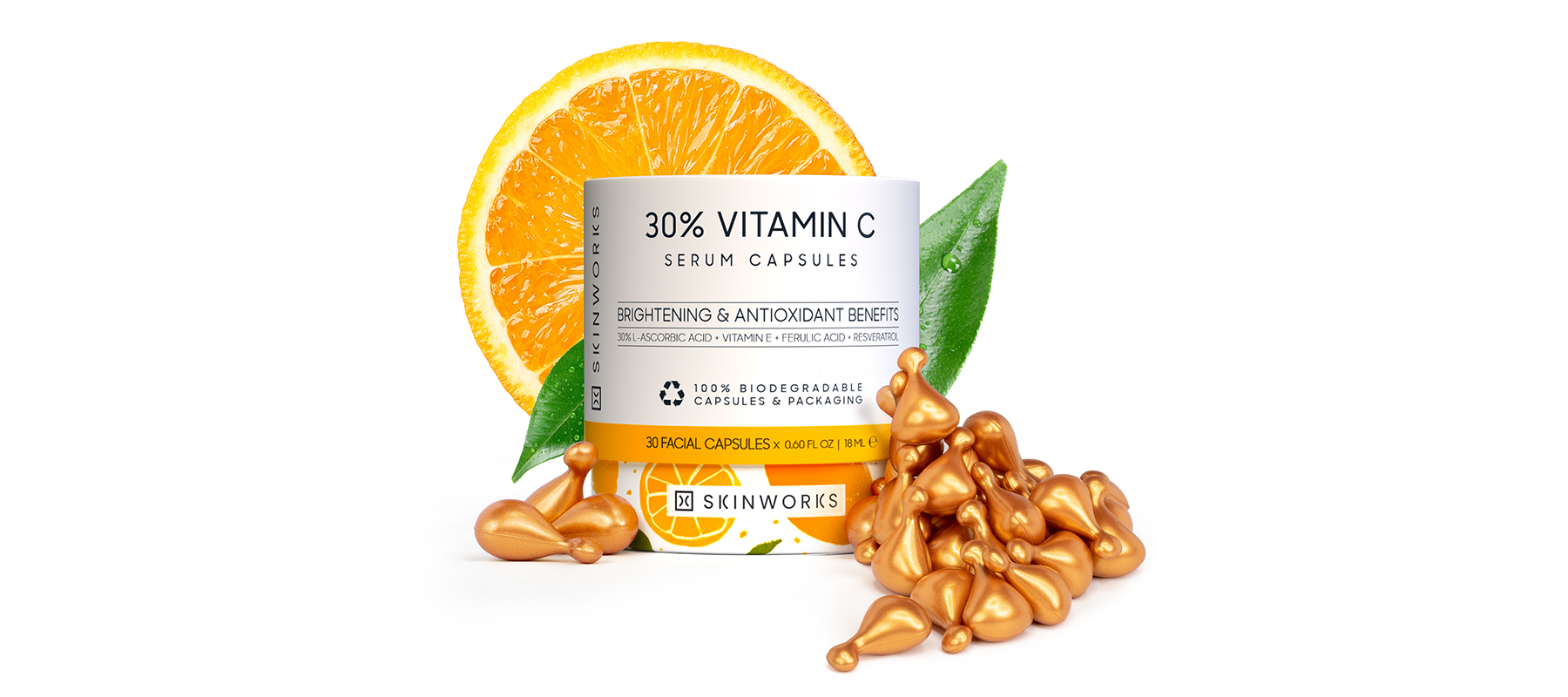 SkinWorks l Concise, Complete, Clean Beauty l 100% Biodegradable Caps ...