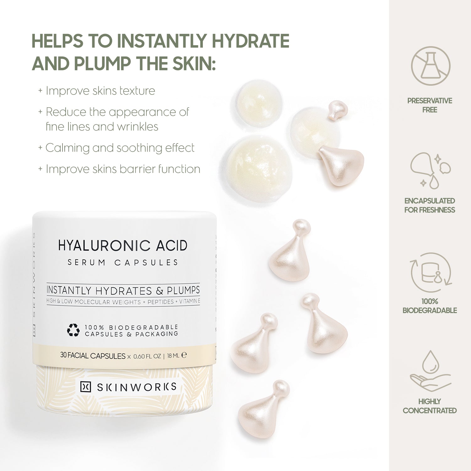 Hyaluronic Acid Serum Capsules – Skinworks